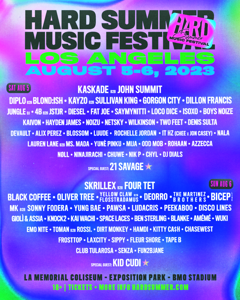 HARD Events Announces Lineup Additions for HARD Summer Music Festival 2023 Frank151
